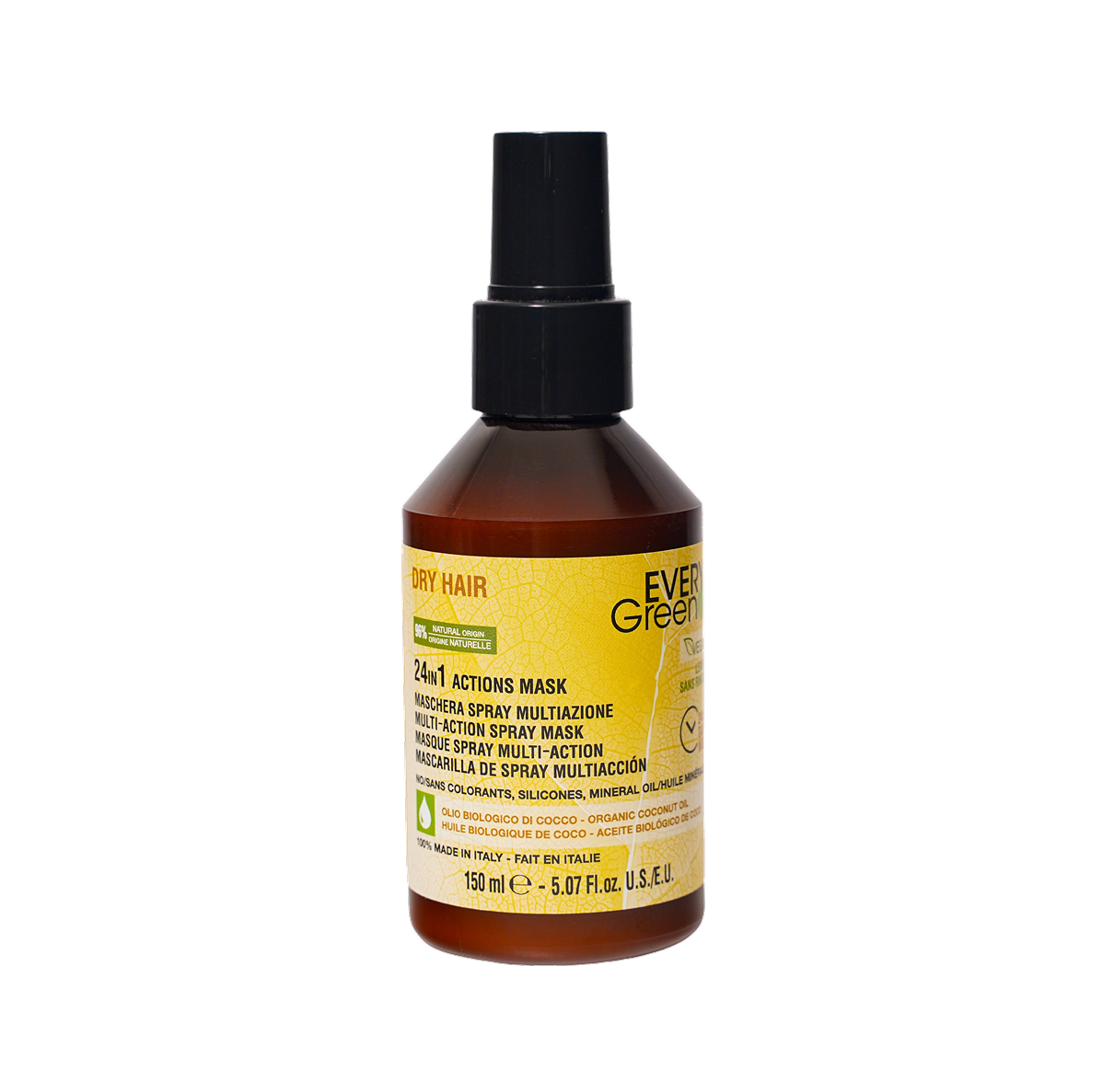 Мультиактивная маска спрей для сухих волос 24в1 Dikson EVERY GREEN VEGAN DRY HAIR 24IN1 MULTIACTION SPRAY MASK. 150 ml
