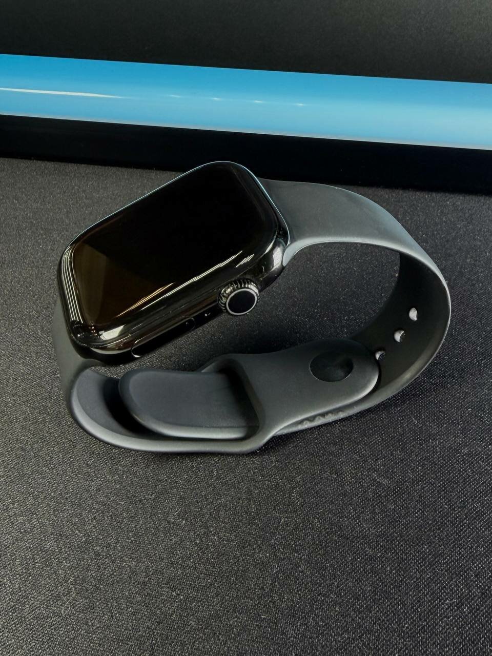 Умные часы Apple Watch 10, Jet Black/Black, 46mm, M/L, 100%, LW, алюминий, силикон