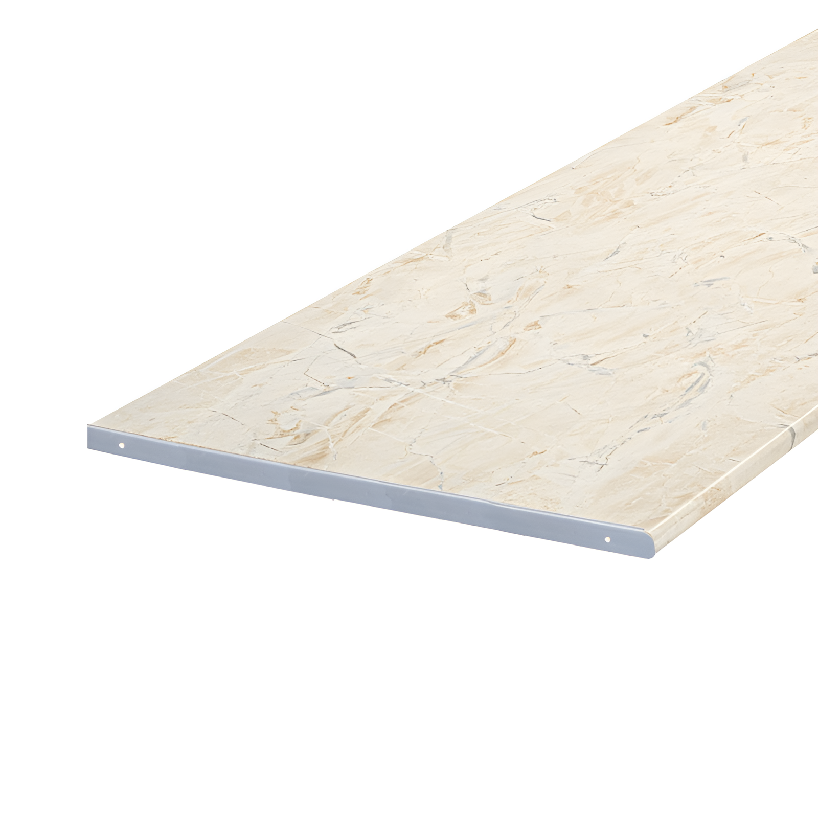 Столешница для кухни Скиф 170х60x2,6см с торцевыми планками. Цвет - Мрамор саламанка