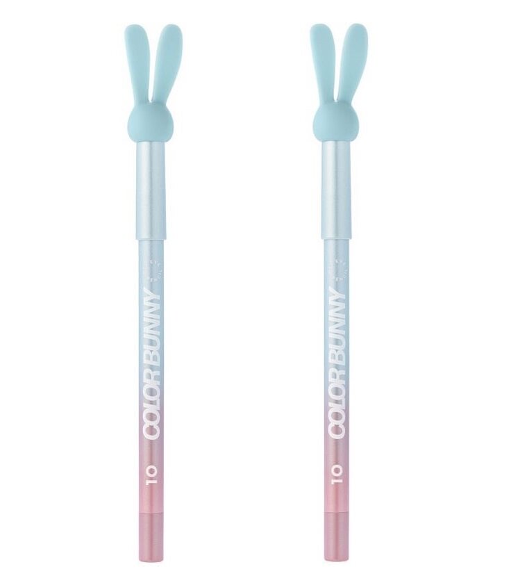 Карандаш Love Generation для глаз гелевый Gel Eye Pencil Color Bunny, тон 10 дуохромный серебристо-голубой, 1,3 г - 2 шт