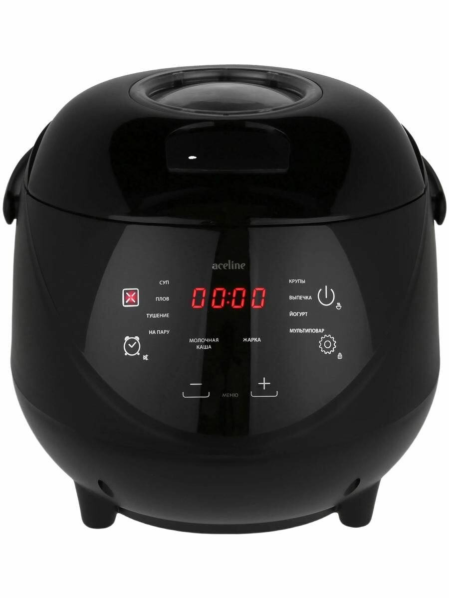 Мультиварка Aceline AMC553H, сенсорное управление, 10 программ, черная