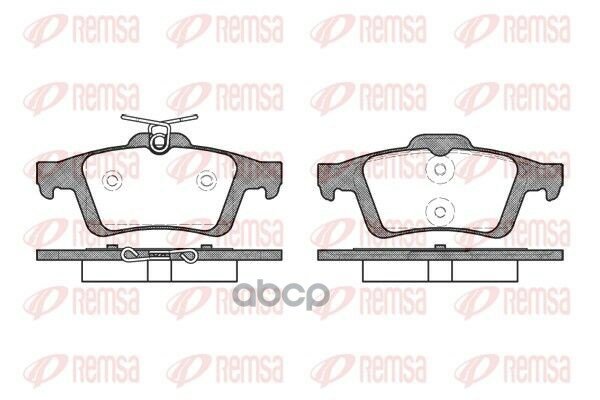 Колодки торм. зад. FORD Focus II 11/04->/Focus C-Max 10/03->, MAZDA 3/5 10/03->, VOLVO S40 II/V50 01/04-> Remsa арт. 0842.30