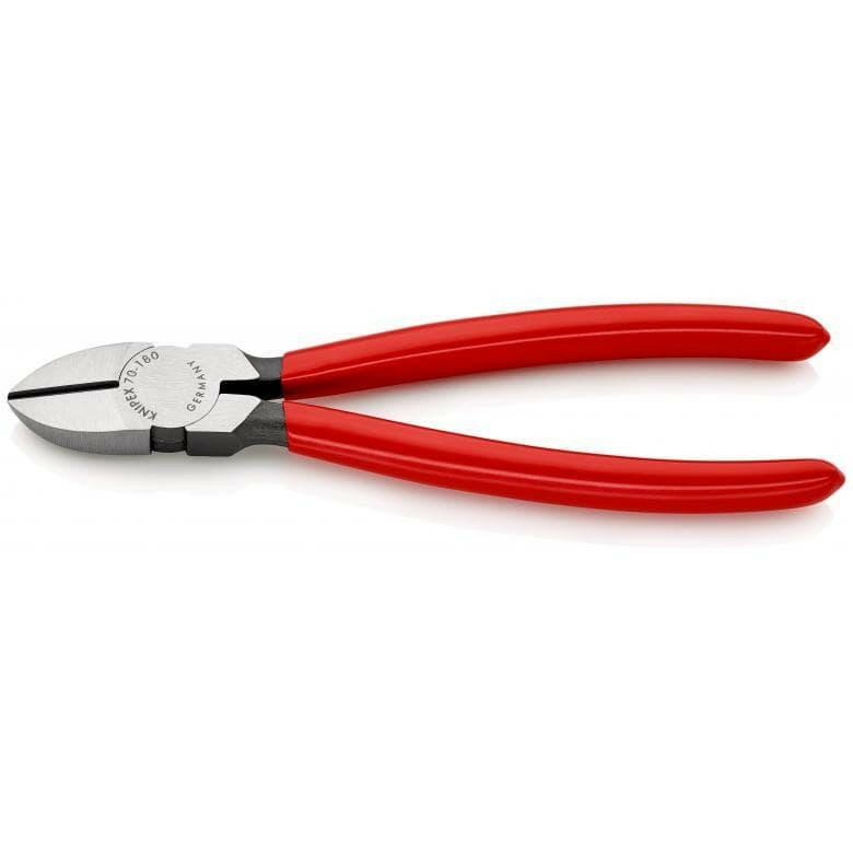 Бокорезы KNIPEX 180 мм, фосфатированные, обливные ручки, SB, KN-7001180SB
