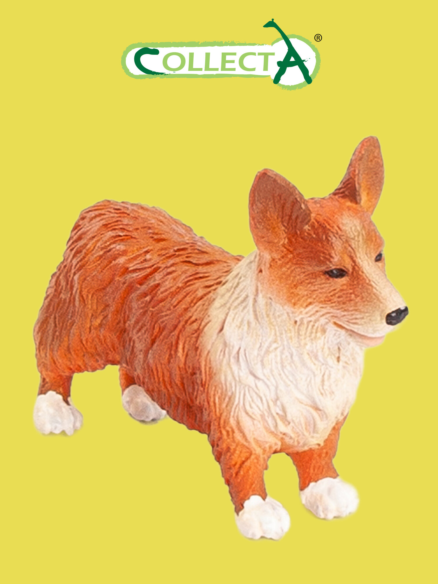 Фигурка животного Collecta "Собака Корги" коллекционная, высота 4 см, 88082b