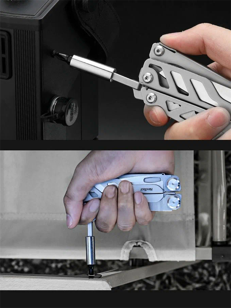 NeXTool Мультитул EDC универсальный NexTool Flagship Max NE20310 серебристый — фото 1