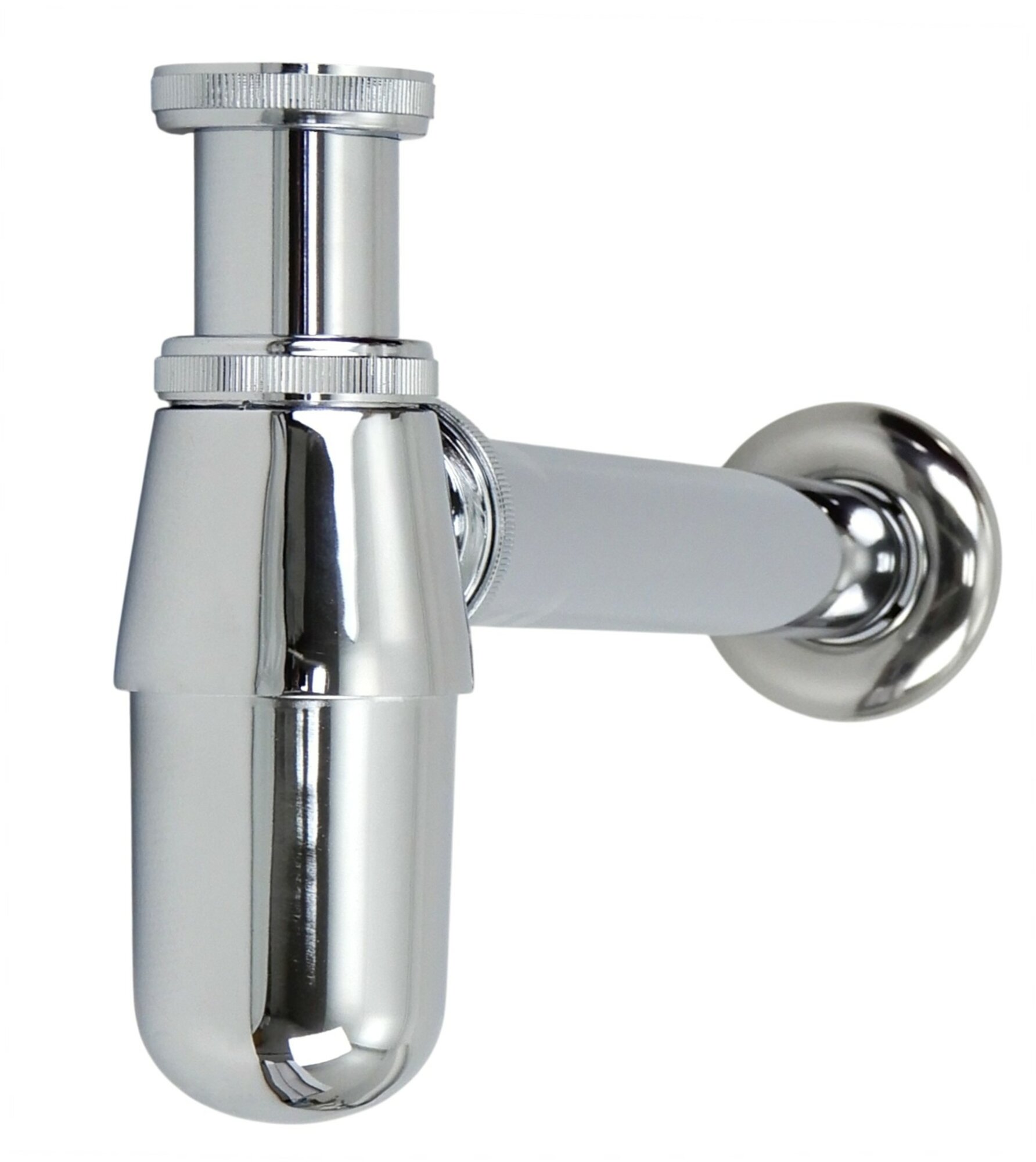 Сифон для раковины AICITY К0025 хром без выпуска и донного клапана