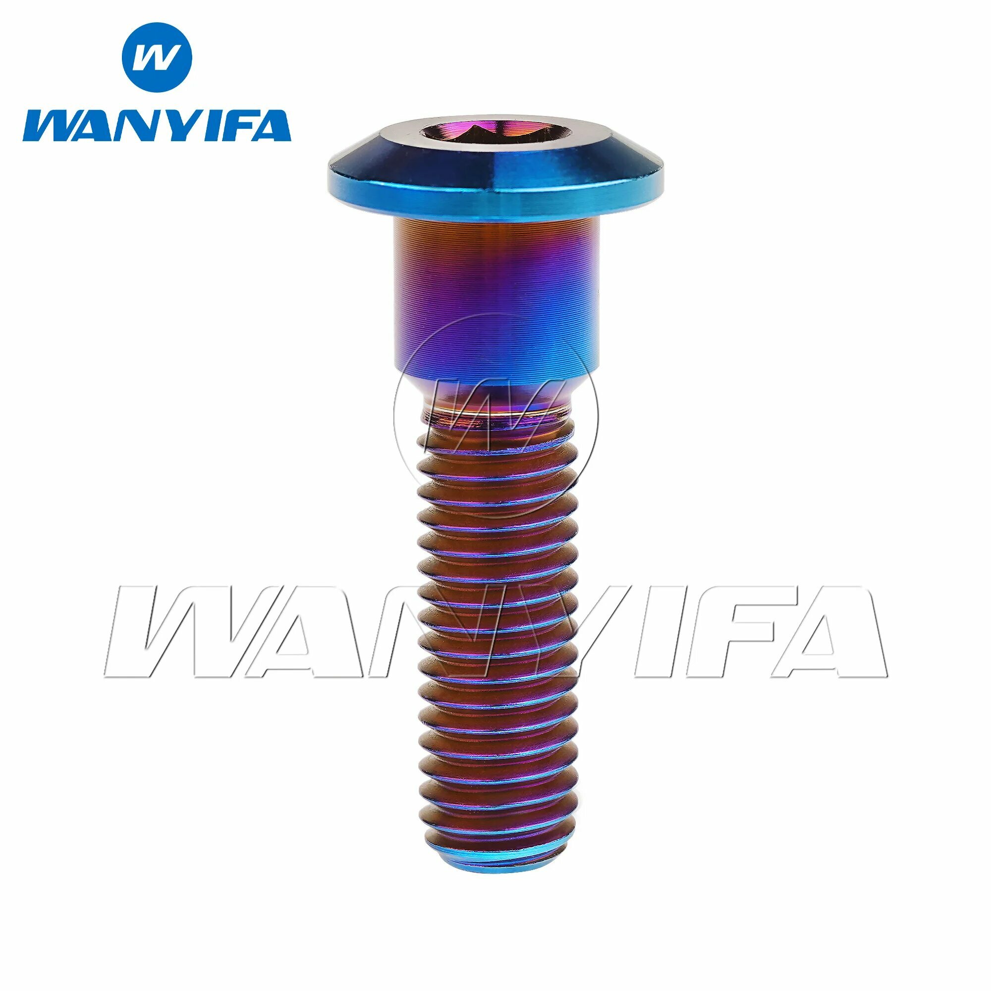 Титановые болты Wanyifa M8x20 для мотоциклов Burn Blue, 25mm