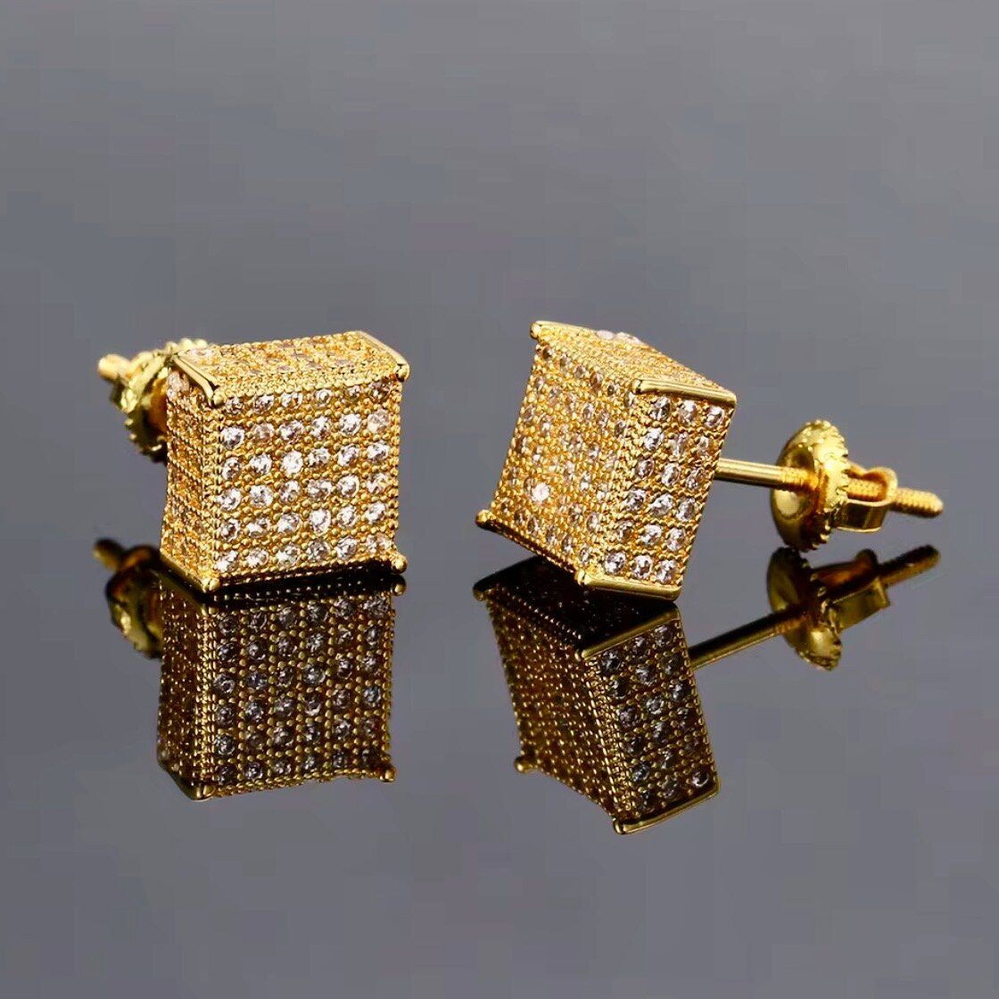 Серьги-трансформеры, фианит, Swarovski Zirconia, циркон