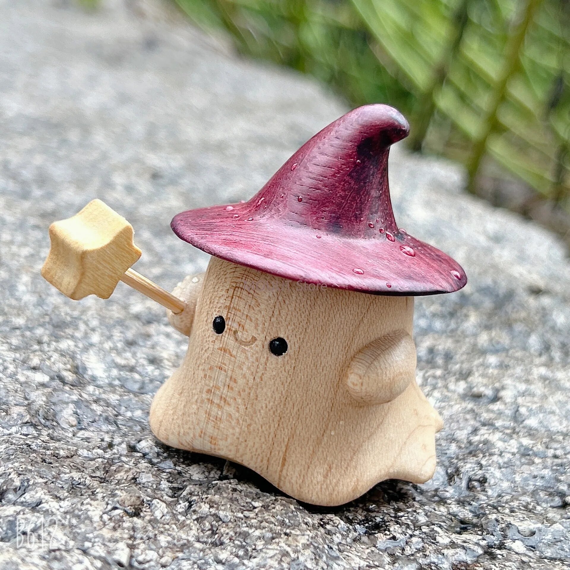 Деревянный орнамент эльфа ручной работы-креативный резной декор из цельного дерева, милый орнамент для фигурок домашнего офиса