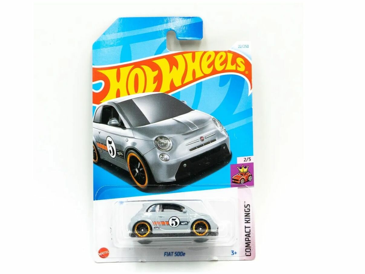 Машинка базовая Hot Wheels Fiat 500e серый