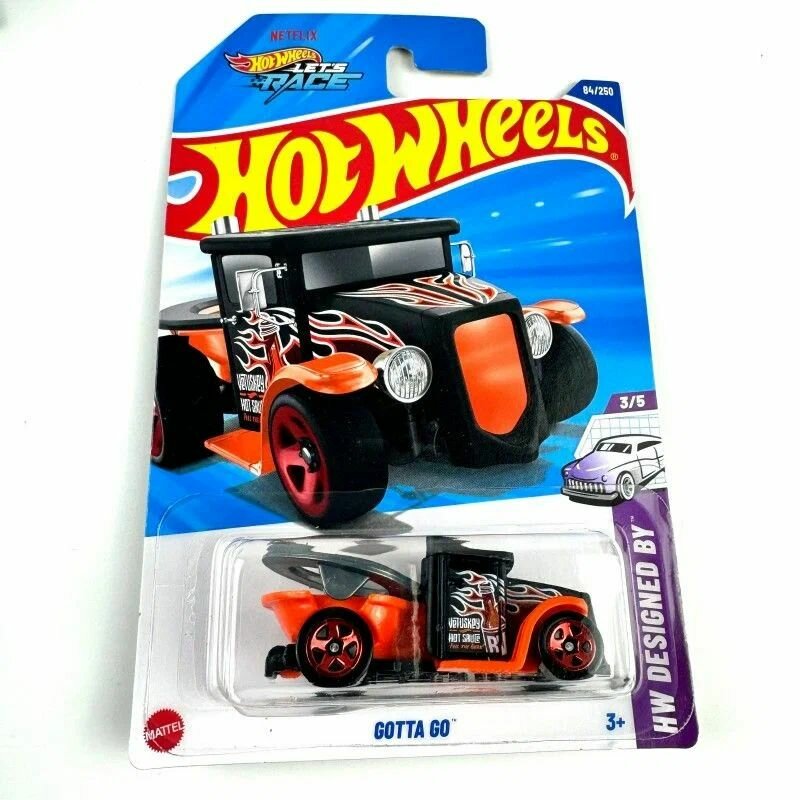 Машинка базовая Hot Wheels Gotta Go черн-оранж