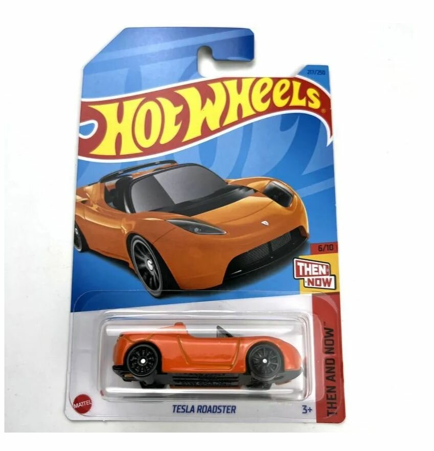 Машинка базовая Hot Wheels Tesla Roadster оранж