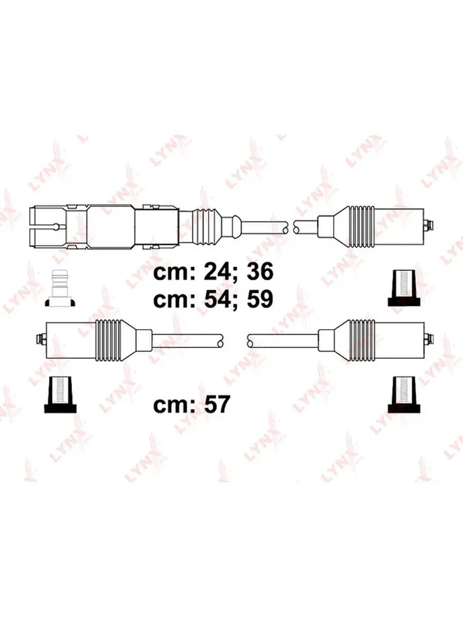 Провода высоковольтные VW Golf III 1,6-2,0/Vento 1,6-1,8/Sha