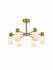 Люстра newrgy lighting 74535/6GD, латунь, белый матовый, цоколь E14, 40 Вт, свет...