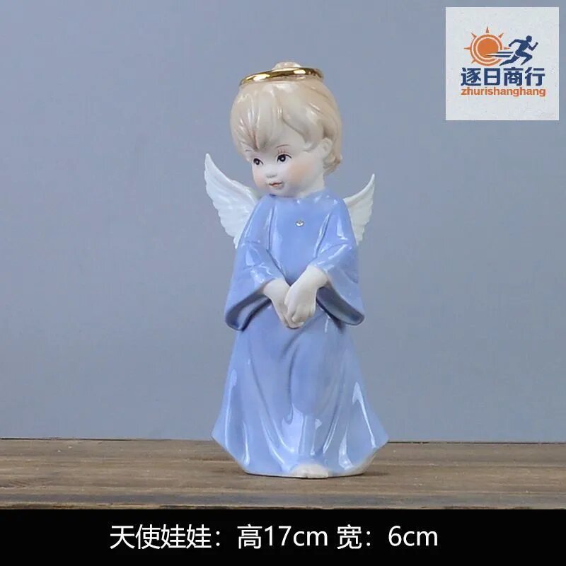 Фигурка декоративная Ангел высота 17 см, керамика