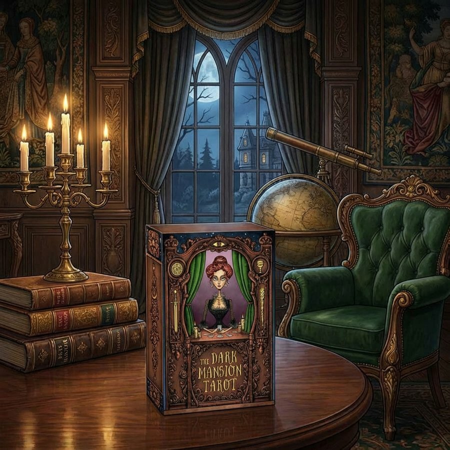 Карты Таро The Dark Mansion Tarot deck Large Version 14 cm, Taroteca / Темный Особняк