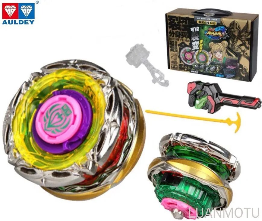 AULDEY Infinity Nado Игрушка волчок Искрящаяся бабочка для мальчиков ABS пластик