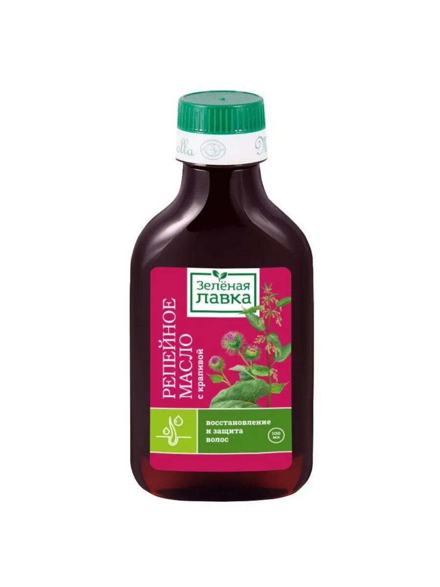 PL Масло Репейное с экстрактом крапивы, маска для волос, вос