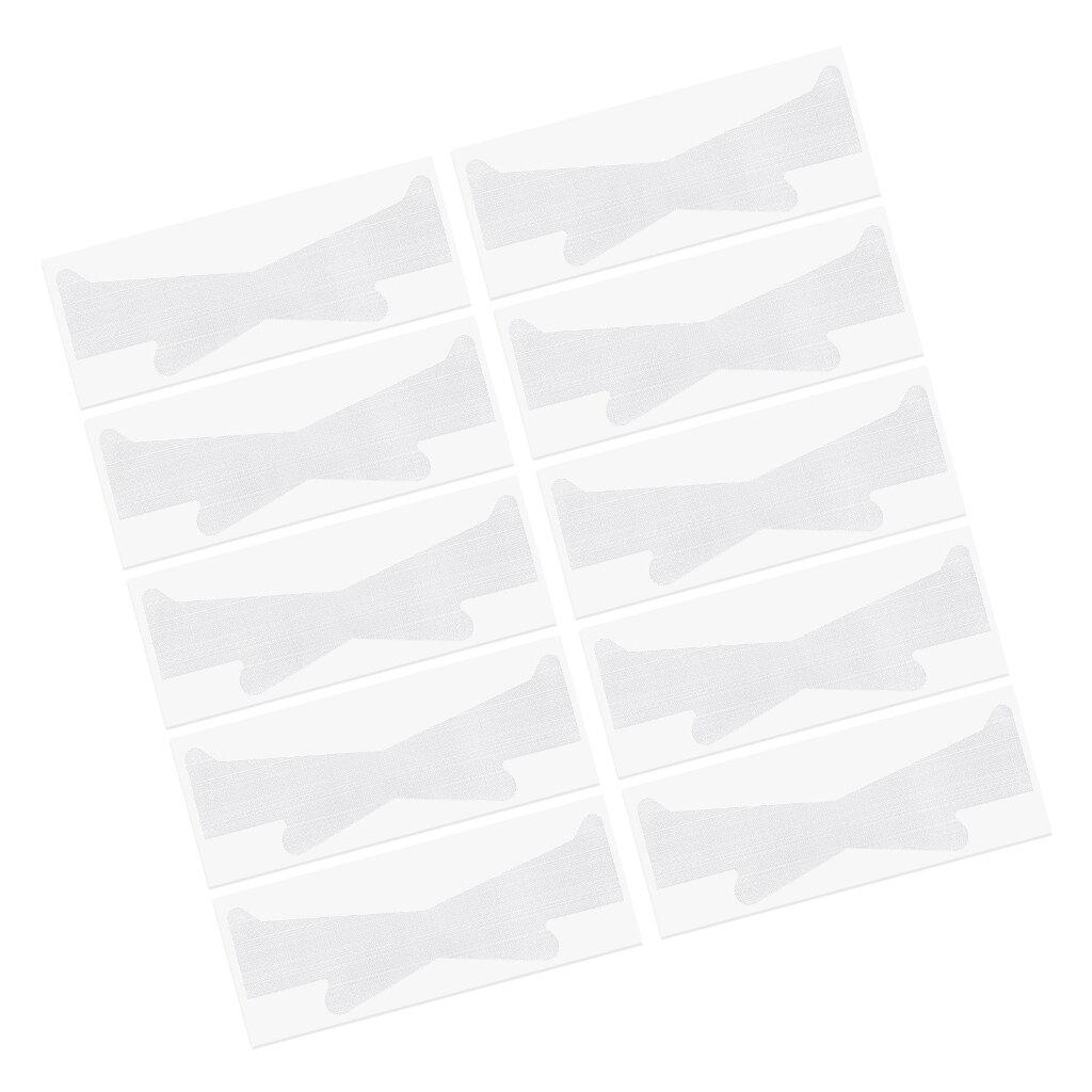 10 штук в упаковке, прозрачная цветная наклейка для подтяжки лица с рисунком на шее-белый