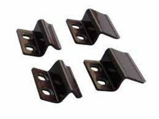 Крепление для москитной сетки Сделай сам Металлическое, коричневое, 4 шт