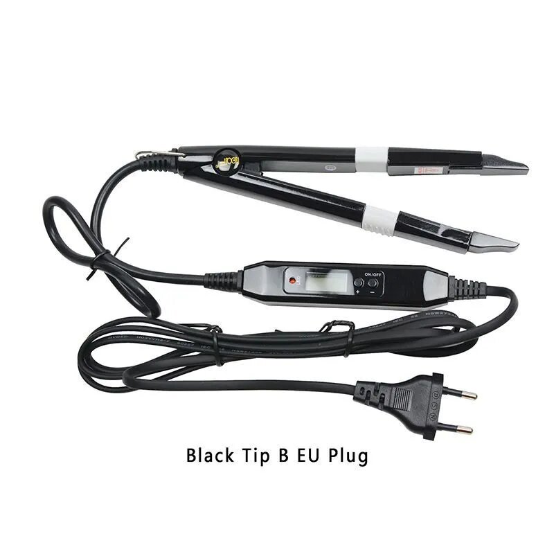 Щипцы Для Наращивания Волос Black Tip B EU Plug, профессиональный инструмент для наращивания волос