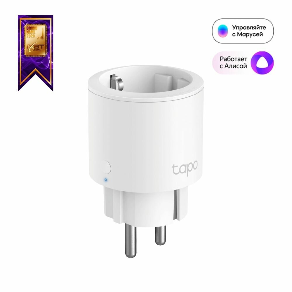 Умная розетка TP-Link Tapo P115 с голосовым управлением, с мониторингом энергопотребления