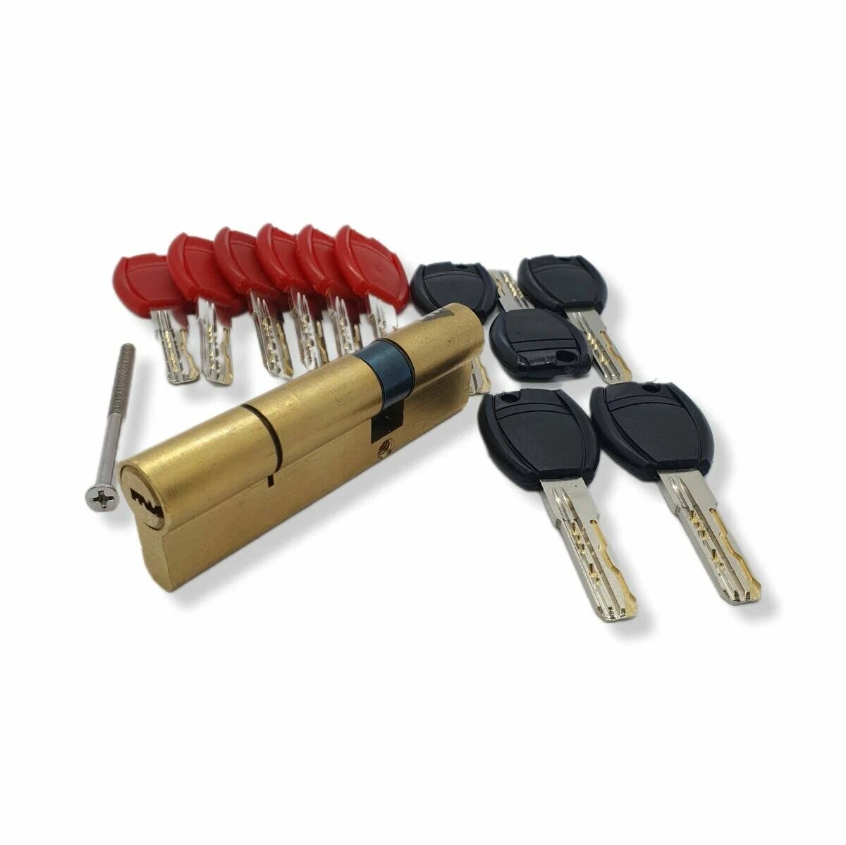 Цилиндровый механизм Мастер Лок Master Lock MLG 100 мм (65х35), перфорированный ключ-ключ с перекодировкой (Личинка)