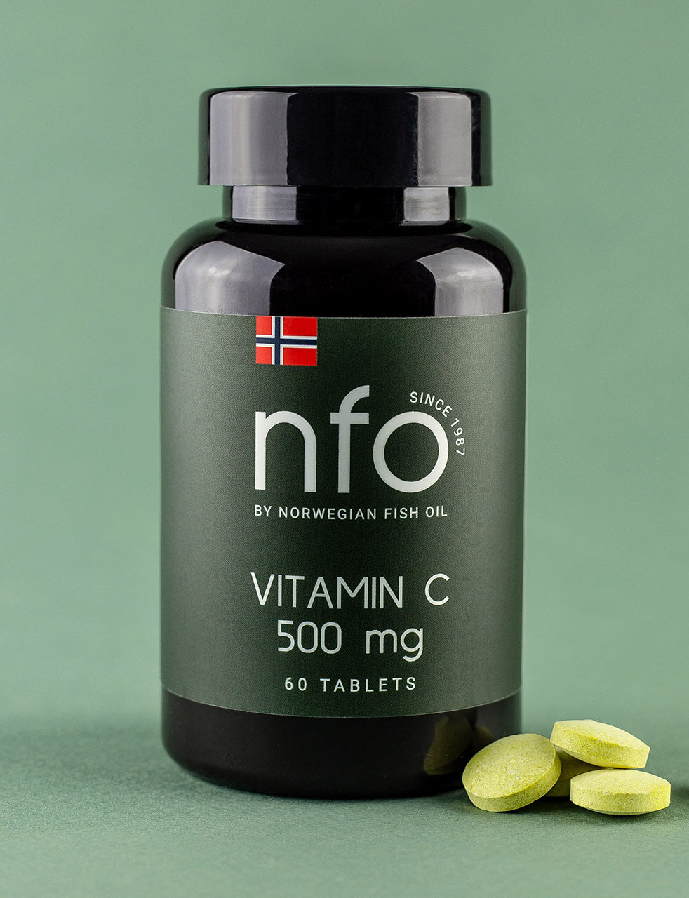 Норвегиан Фиш Ойл Витамин С, Norwegian Fish Oil, 60 капсул БАД
