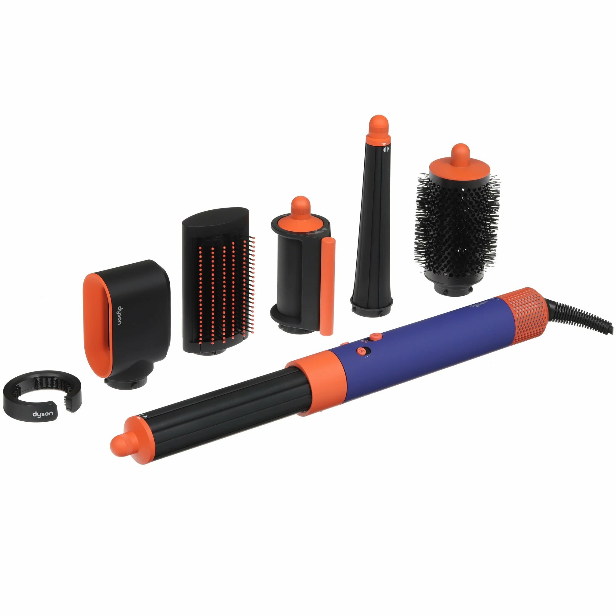 Стайлер Dyson Airwrap i.d. Long HS08 Straight+Wavy, синий/оранжевый (Vinca Blue/Topaz)