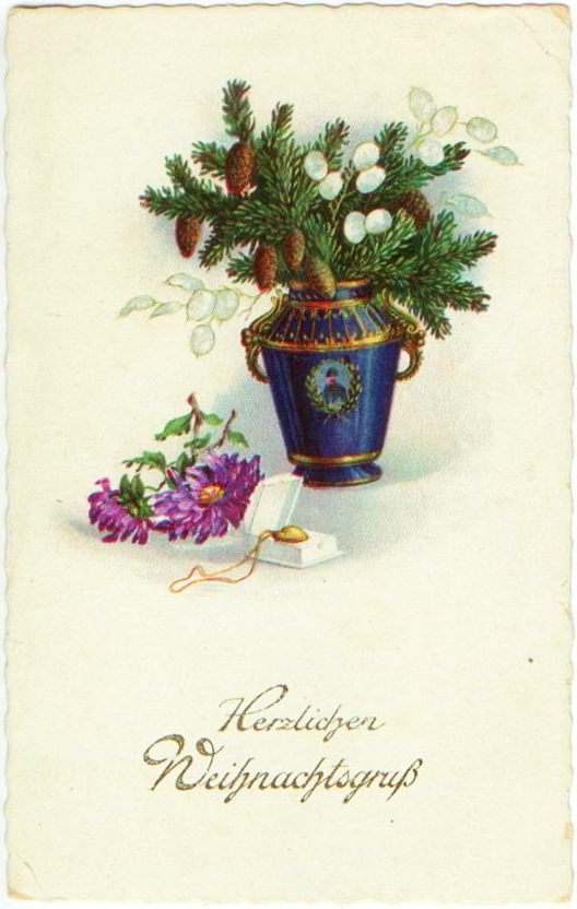 Почтовая открытка "Счастливого Рождества" Германия
