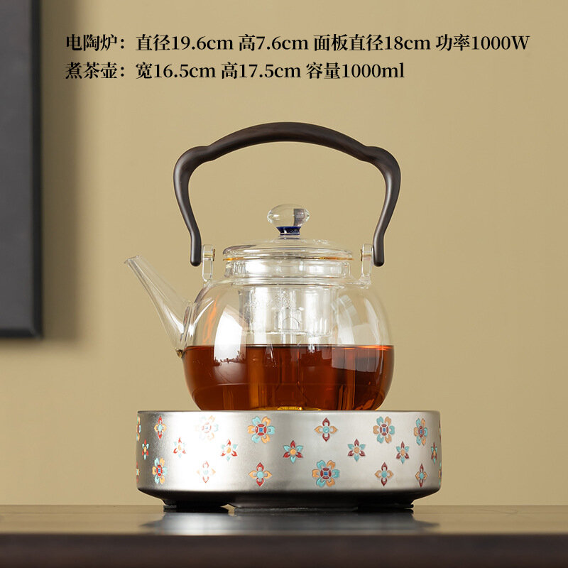 Новая модель электрической керамической плиты Baoxianghua для домашнего использования с чайником из чистого титана, устойчивым к высоким температурам, подходит для заваривания чая у плиты.