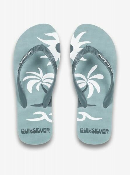 Сланцы Quiksilver, размер 8(41), серо-зеленый — фото 1