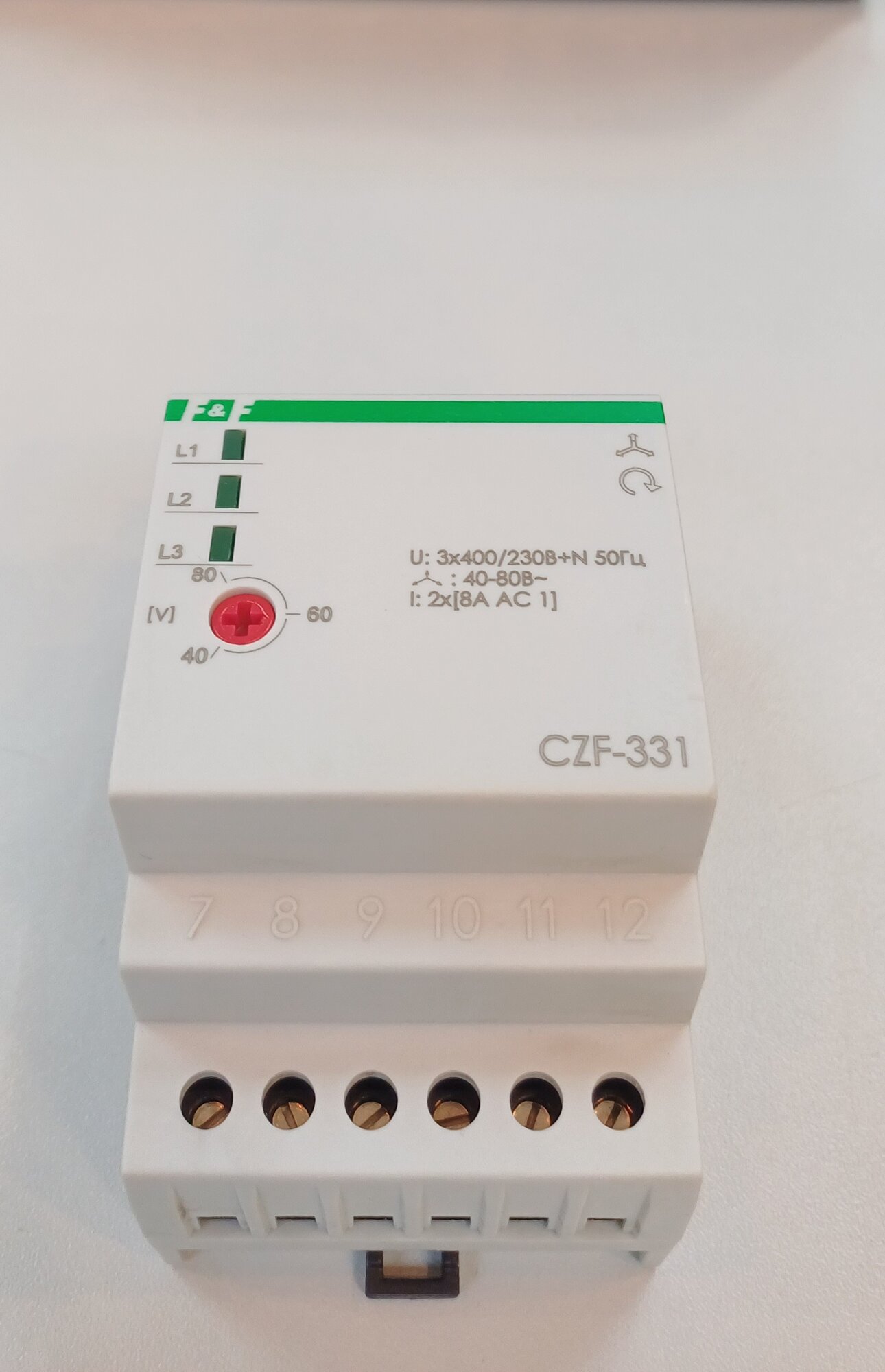 Автомат защиты электродвигателя F&F CZF-331, 3 фазы, 16А, DIN-рейка