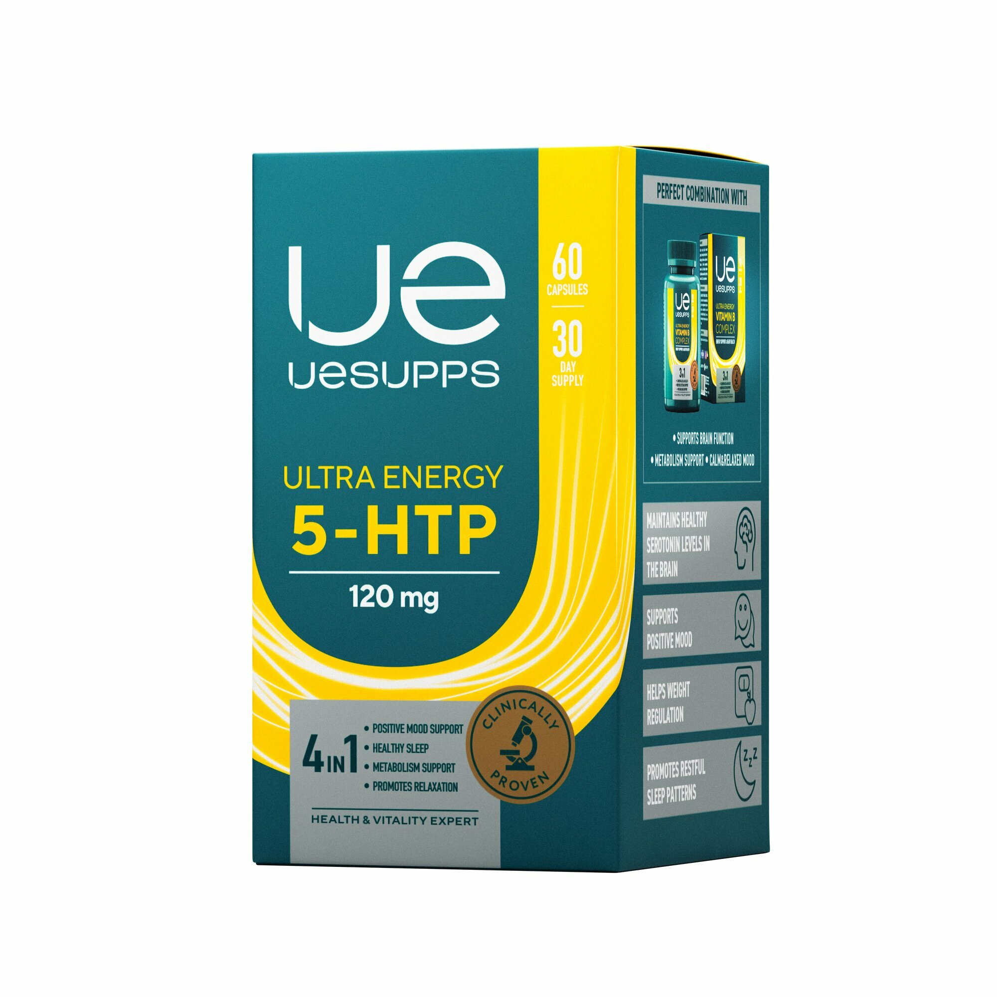 UESupps 5-HTP 120мг 60 капс.