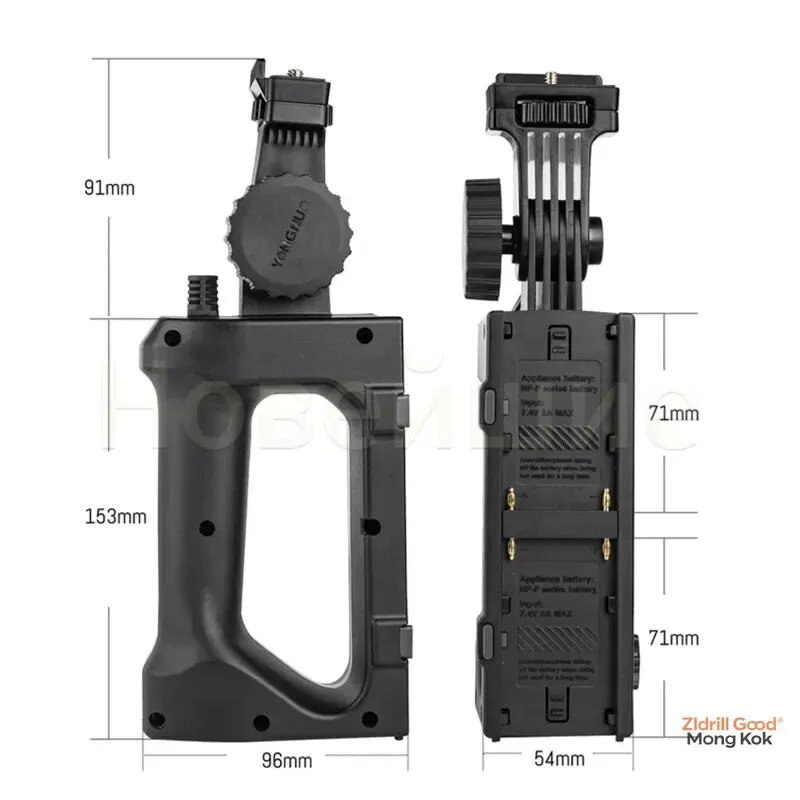 YONGNUO NP-F Батарейная ручка Блок питания для YONGNUO YNLUX100/ YNLUX100 Pro LED Video Li