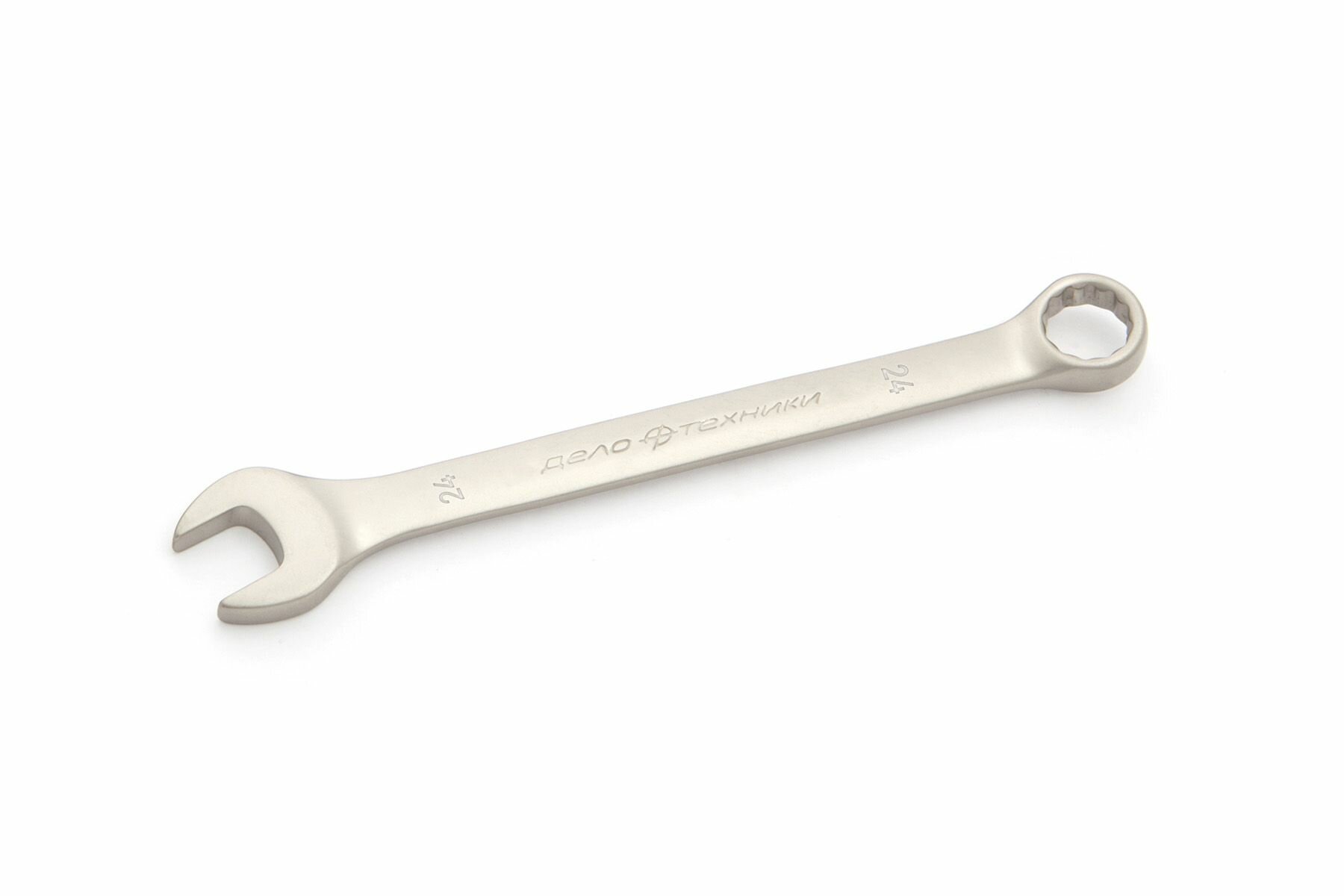 Ключ комбинированный 24 мм , 511024, хромованадиевый, Дело Техники.