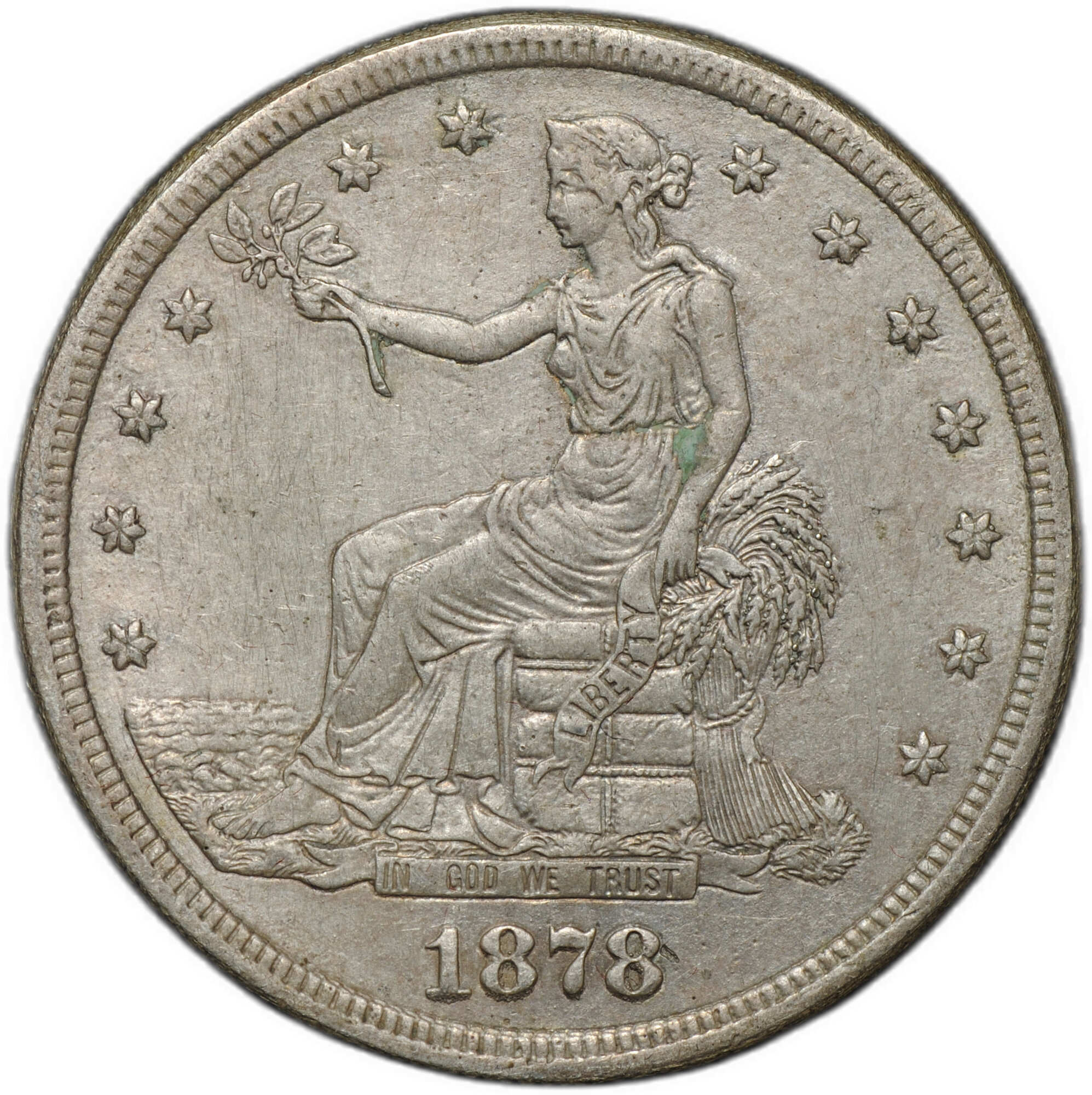 Монета 1 доллар 1878 S Торговый США