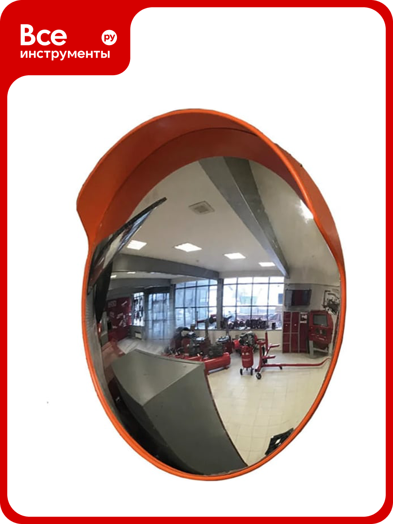 Дорожное зеркало с козырьком 1000мм Сорокин 25.110, с ограниченной видимостью