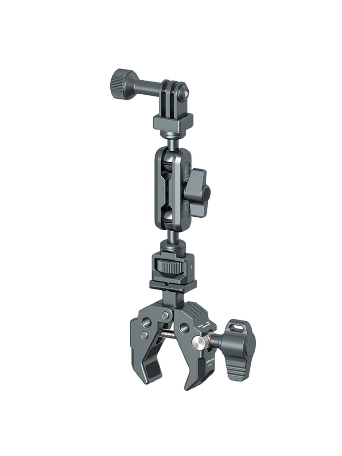 Кронштейн для крепления с двойным зажимом из алюминиевого сплава для экшн-камер