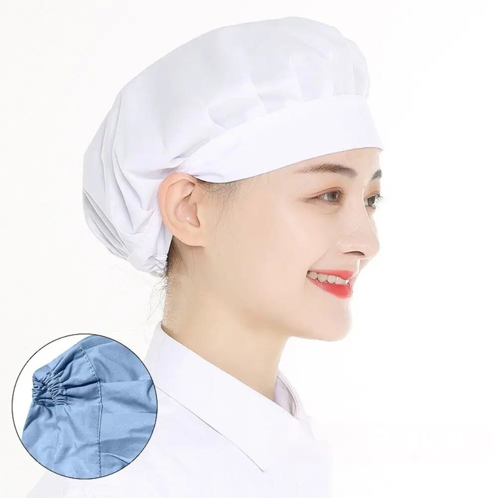 Белая кепка шеф-повара для кухни, Color: B-white