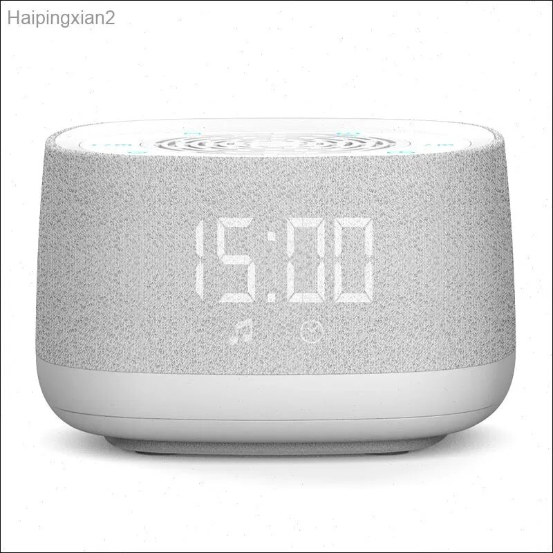 Умный динамик, часы, 10 Вт, черный, белый