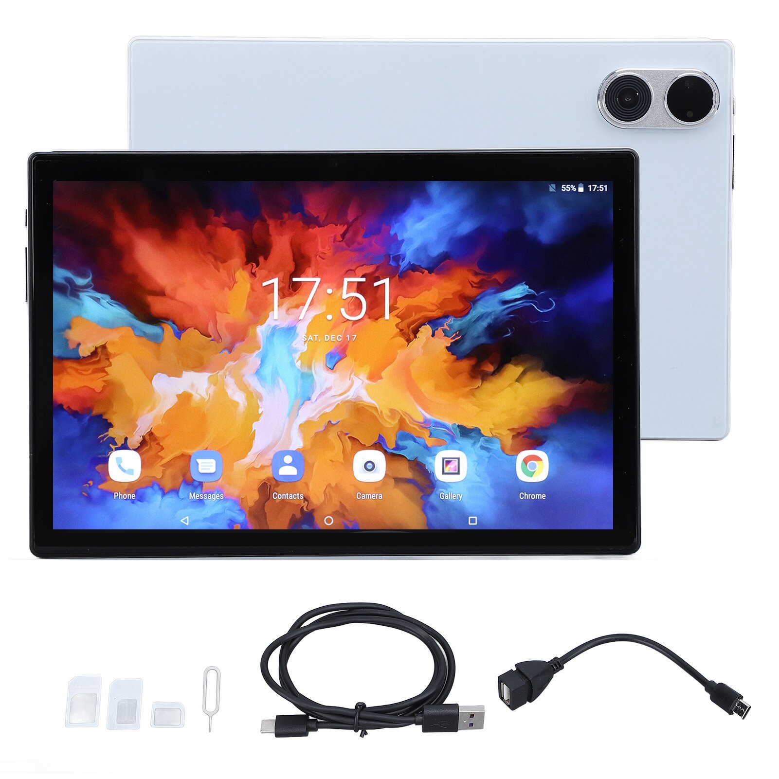 Планшет 10.1 дюйма, 4G LTE, 8ядерный, 8 ГБ ОЗУ, 128 ГБ ПЗУ, 8800 мАч, WiFi 2.4G/5G, Android 11