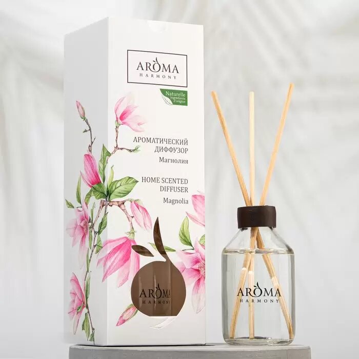 Диффузор AROMA "Магнолия", ароматический, для ванной, туалетной комнаты и общественных помещений 50мл