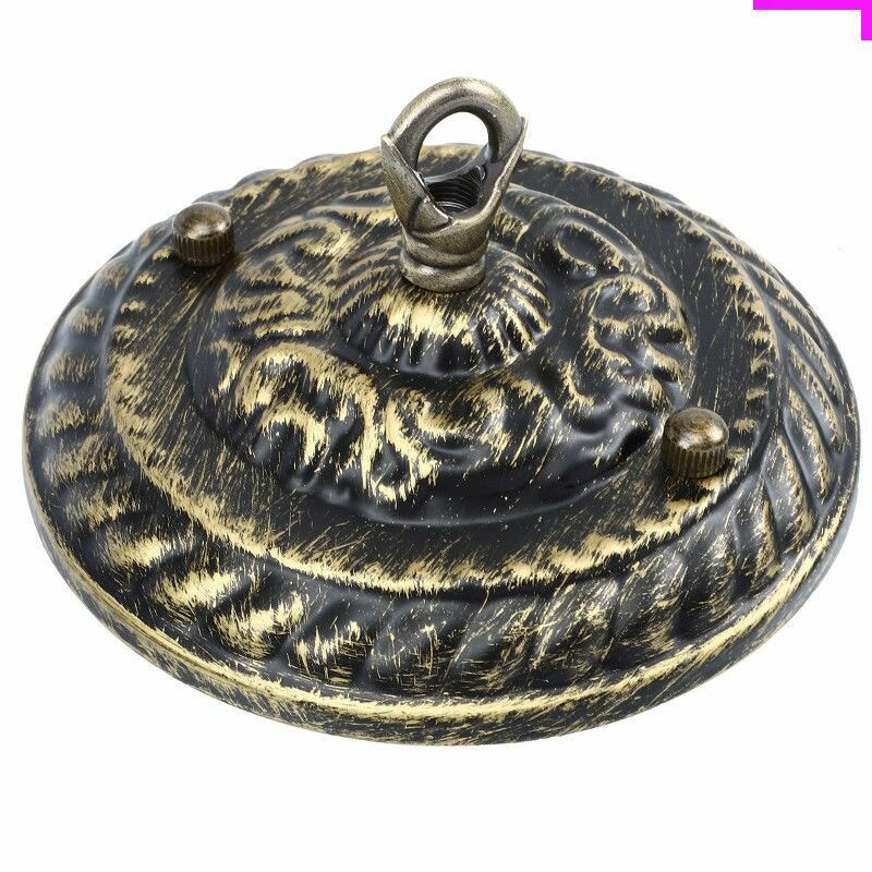 Винтажный декор комнаты, абажур люстры, крючок для светильника, монтажный кронштейн, комплект из латуни и цинкового сплава