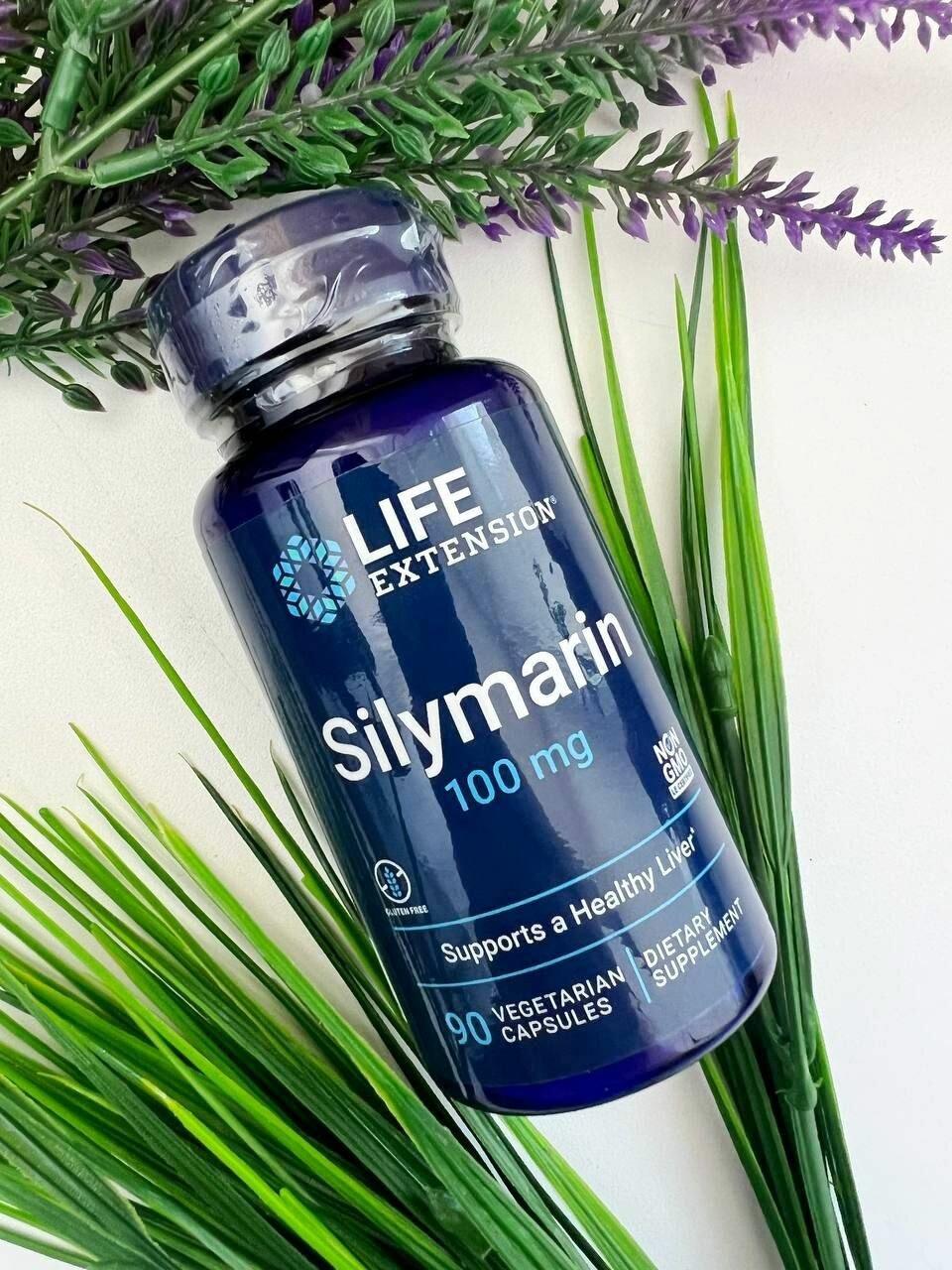 Пищевая добавка Life Extension "Silymarin", поддержка печени, 100мг, 90капсул