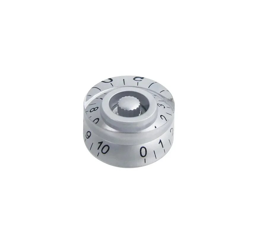 Ручка потенциометра для гитары FLEOR M00093-9 Silver