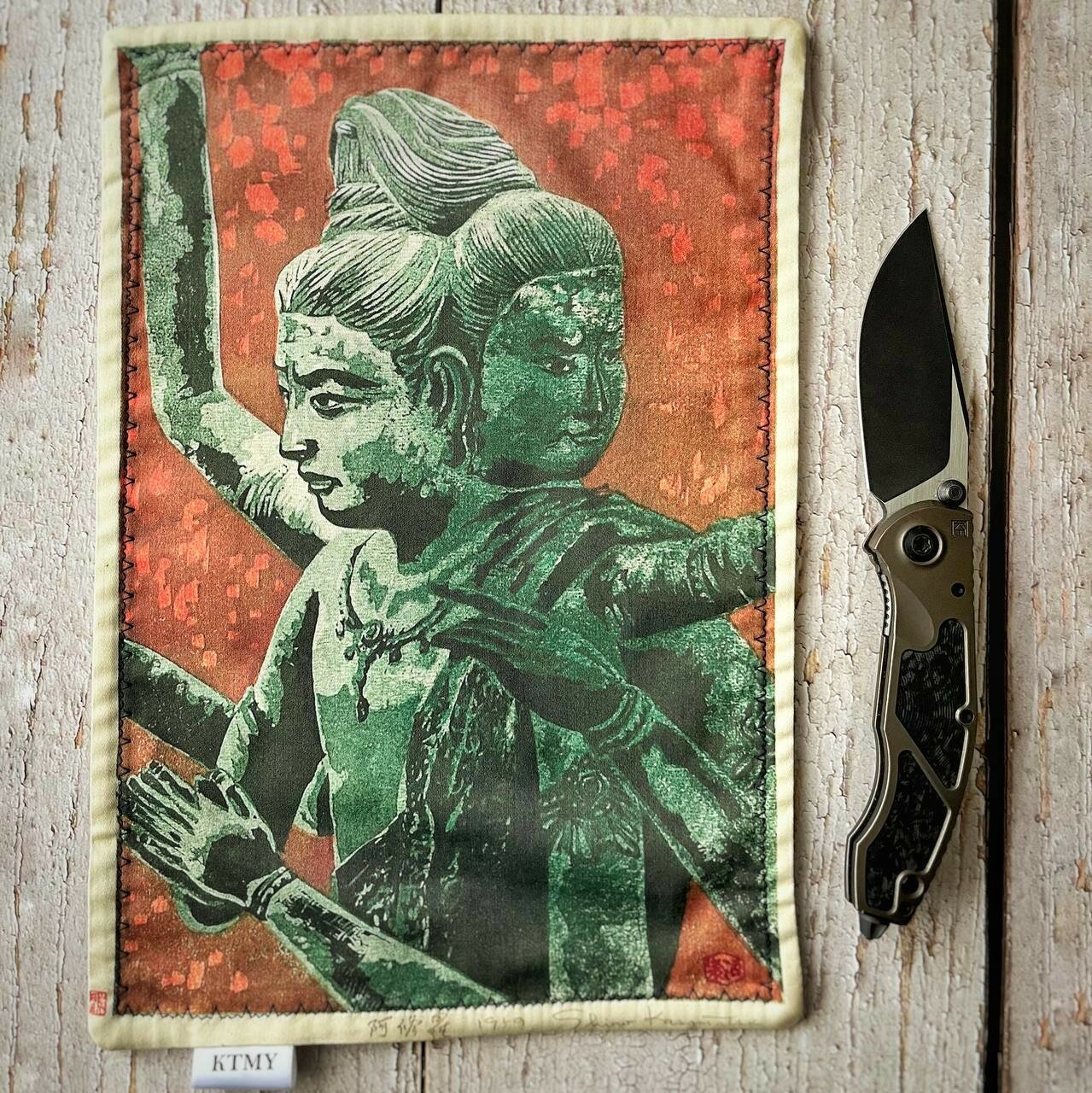 EDC платок / хэнк KTMY Shiro-Ashura 28,5х21