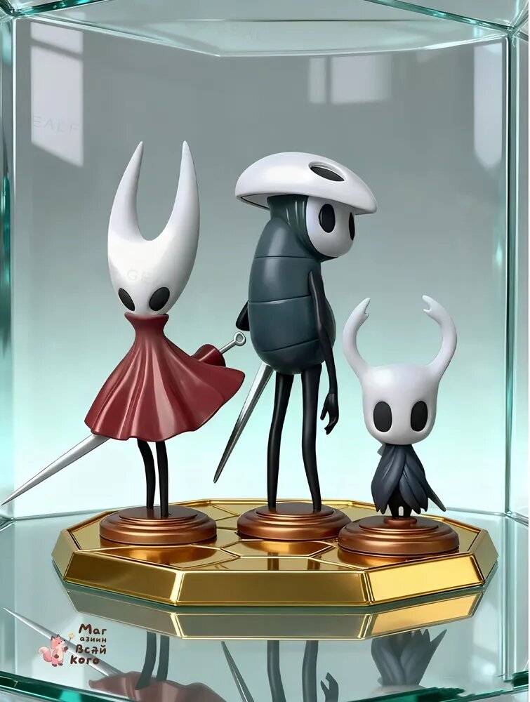 3PCS/Hollow Knight: Silksong, фигурка персонажа игры, Рыцарь, модель, PVC, высота 6-12 см, мультяшный стиль, коллекционное украшение, подарок