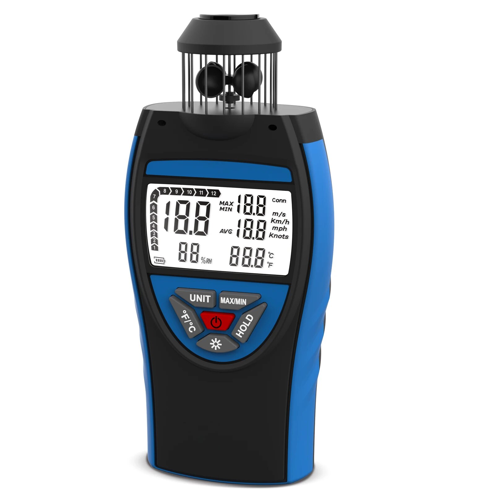 Портативный анемометр BTMETER BT-8806 2.5~150 км/ч