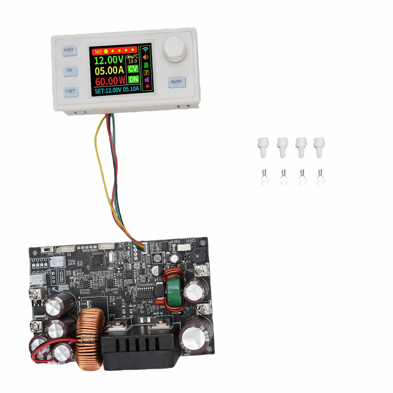 Регулируемый регулятор напряжения постоянного тока 25А 1750 Вт DC12-85V до DC0-70V модуль постоянного тока Вольт